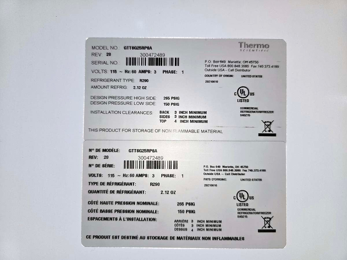 Thermo Scientific 23 cu ft Lab Refrigerator | Ready to Ship – LEI Sales