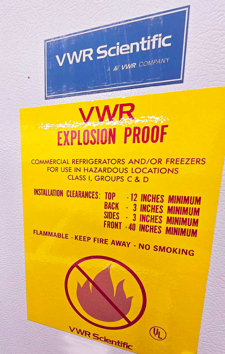 Explosion proof laboratory refrigerator | VWR Revco 02020XA0C (used ...